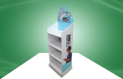 China 4-Shelf Cardboard Display Stands UV / Matt Lamination For Kid Tracking Mobile for sale