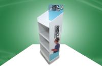 China Four-shelf POP Cardboard Display Eco-friendly With Different Header Cards For Selling Earbuz Items To Wal-mart for sale