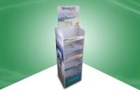 China Customize Cardboard Free Standing Display Units , Medicine Foldable Display Stand Recyclable for sale