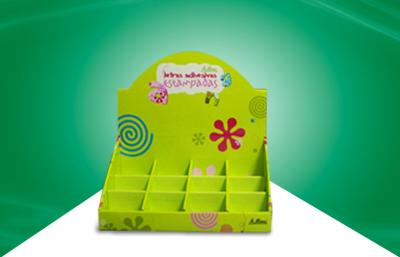 China Cardboard Countertop Displays With Dividers Recyclable & Working As Shipping Carton for sale