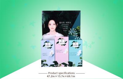 China Menstrual Pad Offset Printing 350gsm CCNB Cardboard Dump Bin PMS for sale