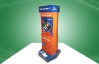 China Lanimation Golf Pole Corrugated Cardboard Display Stands With Eye - catching Design for sale