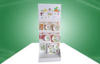 China Dinnerware Cardboard Display Stands With Hook , custom cardboard floor displays for sale