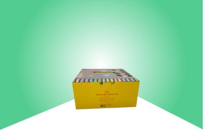 China Glossy Corrugated Paper Packaging Boxes For Sidewalk Chalk for sale