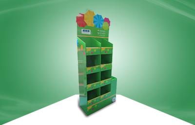 China Customized POS Cardboard Displays Recyclable Exhibition For Umbrellas for sale