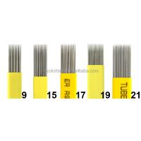 China OEM 9/15/17/19/21 Pin Microblading Shading Blade Tattoo Needle DOUBLE ROW Microblading Needle for 3D Fog Eyebrow & Lip Tattoo for sale