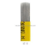 China OEM 9/15/17/19/21 Pin Microblading Shading Blade Tattoo Needle DOUBLE ROW Microblading Needle for 3D Fog Eyebrow & Lip Tattoo for sale