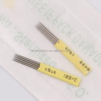 China OEM 9/15/17/19/21 Pin Microblading Shading Blade Tattoo Needle DOUBLE ROW Microblading Needle for 3D Fog Eyebrow & Lip Tattoo for sale