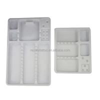 China Disposable PVC Tattoo Tray Holder Organizer Washable Plastic Pigment Storage Trays for Permanent Makeup Accessories for sale