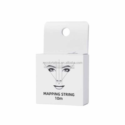 China Private Label 10m Disposable Microblading Pre-Inked Tattoo Mapping String Eyebrow Marker Thread for Eyebrow Tattoo Brows for sale
