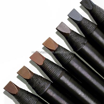 China Private Label Hard Core  White Waterproof Eyebrow Pencil Professional Eyebrow Enhancer Cosmetics Microblading Eyebrow Pencil for sale