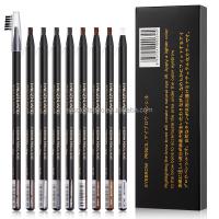 China Private Label Hard Core  White Waterproof Eyebrow Pencil Professional Eyebrow Enhancer Cosmetics Microblading Eyebrow Pencil for sale