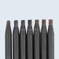 China Customized Logo Soft and Hard Core Eyebrow Pencil with White Red Black Brown Coffee Colors Permanent Makeup Accessory for sale