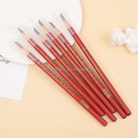 China Customized Wooden Fog Eyebrow Enhancers Hard Eyebrow Pencil Permanent Tattoo Pen Eye Brow Tint Microblading Marker Pen for sale