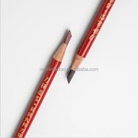 China Customized Wooden Fog Eyebrow Enhancers Hard Eyebrow Pencil Permanent Tattoo Pen Eye Brow Tint Microblading Marker Pen for sale