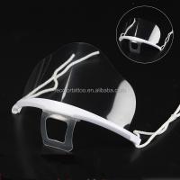 China Private Label Transparent Anti-fog Mask Shield Microblading Makeup Plastic Anti-saliva Mouth Shield Beauty Tattoo Accessory for sale