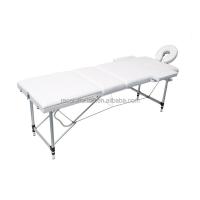 China 3-Fold Portable Aluminum Microblading Tattoo Table for Spa Treatments Black/Pink/Beige Color Microblading Tattoo Accessory for sale