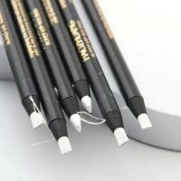 China Private Label Peel White Microblading Eyebrow Pencil Waterproof Brow Pencil Tool for Permanent Makeup Positioning Accessory for sale