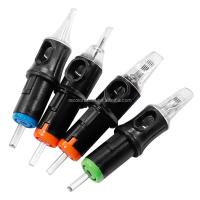 China Black Stainless Steel Tattoo Needle Cartridge Permanent Feature for Tattoo Machine Gun Kit for sale