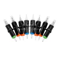 China Black Stainless Steel Tattoo Needle Cartridge Permanent Feature for Tattoo Machine Gun Kit for sale