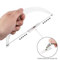 China Transparent Acrylic Eyebrow Ruler for Symmetric Ink Line Drawing Embroidery Level Auxiliary Level Permanent Makeup Accessories for sale