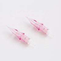 China Permanent Makeup Pink/grey / Purple Tattoo Cartridge Needles Eyebrow Eyeliner Lip Microblading for Rotary Machines 20 PCS/Box for sale