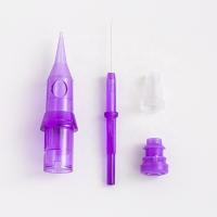 China Permanent Makeup Pink/grey / Purple Tattoo Cartridge Needles Eyebrow Eyeliner Lip Microblading for Rotary Machines 20 PCS/Box for sale