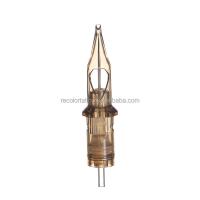 China Transparent Gold Diamond Tattoo Needle Cartridge Disposable Super Sharp and Precise Membrane-Sealed Supplies Permanent Feature for sale