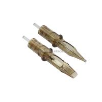 China Transparent Gold Diamond Tattoo Needle Cartridge Disposable Super Sharp and Precise Membrane-Sealed Supplies Permanent Feature for sale