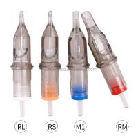 China 20pcs Disposable Tattoo Cartridge Needles Stainless Steel Micropigmentation Microblading for Permanent MakeUp Eyebrows Lips for sale