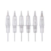 China Digital Eyebrow Tattoo MTS Wireless Microblading Pen Stainless Steel Needle Cartridge for Permanent Makeup Machine Green Needle for sale