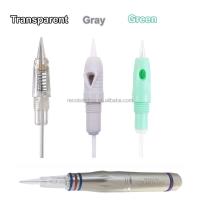 China Digital Eyebrow Tattoo MTS Wireless Microblading Pen Stainless Steel Needle Cartridge for Permanent Makeup Machine Green Needle for sale