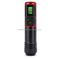 China Private Label Rotary Wireless Tattoo Machine Pen with LED Display Featuring Permanent Technology for sale