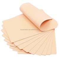 China Private Label 3mm Thick Soft Silicone Synthetic Leather Eyebrow Microblading Tattoo Blank Permanent Makeup Training Tool for sale