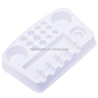 China 12pcs Disposable Tattoo Tray Holder Rack Stand Storage Container for Tattoo Ink and Pigment Permanent Makeup Accessories for sale