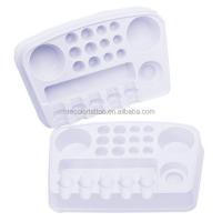 China 12pcs Disposable Tattoo Tray Holder Rack Stand Storage Container for Tattoo Ink and Pigment Permanent Makeup Accessories for sale