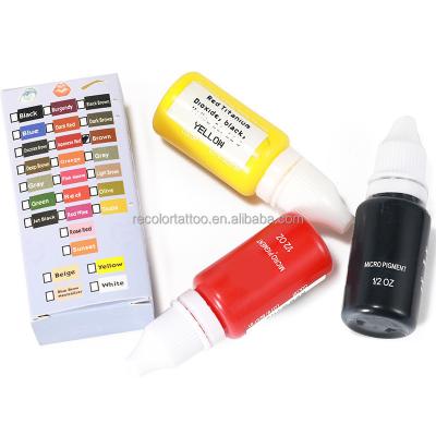 China Private Label Professional Body Beauty Tattoo Pigment Inks Safe Permanent Paints for Microblading and Tattoo Art for sale