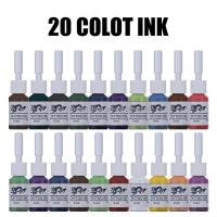 China Private Label Professional Tattoo Pigment Inks 5ML/Bottle Safe Permanent Makeup Paints Body Beauty Supplies for sale