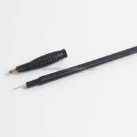 China New 2-in-1 Disposable Microblading Pen 18U 5R Blade Feather Brows Semi Permanent Makeup 3D Brows HairStrokes Ruler for sale