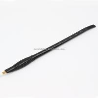 China New 2-in-1 18U Nano Blade Microblading Disposable Pen Sterilized for Permanent Powder Ombre Brows 3D HairStrokes with Ruler for sale