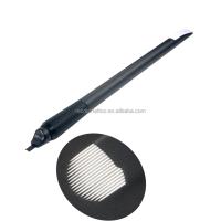 China Disposable 0.15mm U-Shape Microblading Pens 18 Pin Nano Supplies Eyebrow Tattoo Blades Microblading Tools for sale