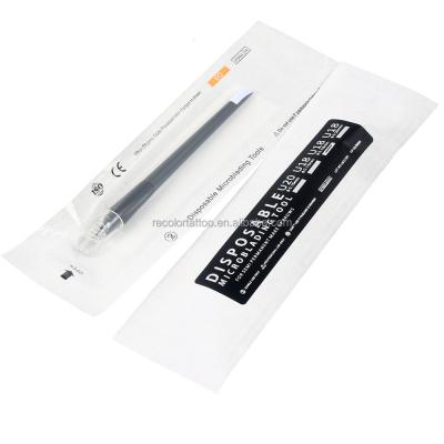 China Disposable 0.18mm 18U Nano Microblading Tattoo Pen Eyebrow Tattoo Pen Blades Holder Microblading Tool for sale