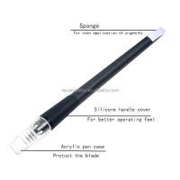 China Disposable 0.18mm 18U Nano Microblading Tattoo Pen Eyebrow Tattoo Pen Blades Holder Microblading Tool for sale