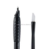 China 18U Disposable Microblading Pen 0.15 0.18mm Sterilized Permanent Makeup Eyebrow Tattoo Tools in Pink Black & White Colors for sale