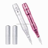 China Private Label Double Battery Wireless Tattoo Pen Microblading Rotary Tattoo Pen for Permanent Makeup Tattoo Machine Kit for sale