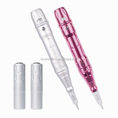 China Private Label Double Battery Wireless Tattoo Pen Microblading Rotary Tattoo Pen for Permanent Makeup Tattoo Machine Kit for sale