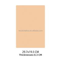 China Private Label 3mm Thick Tattoo Practice Skin 20*15cm & 20*30cm Sizes Permanent Makeup Training Tool for sale