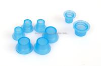 China Professional 100pcs Microblading Tattoo Soft Silicone Ink Cups Permanent Makeup Accessories for Tattoo Supplies for sale