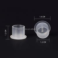 China Professional 1000pcs Permanent Makeup Microblading Tattoo Ink Cup with Base Design Accessory Kit for sale