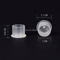 China Professional 1000pcs Permanent Makeup Microblading Tattoo Ink Cup with Base Design Accessory Kit for sale